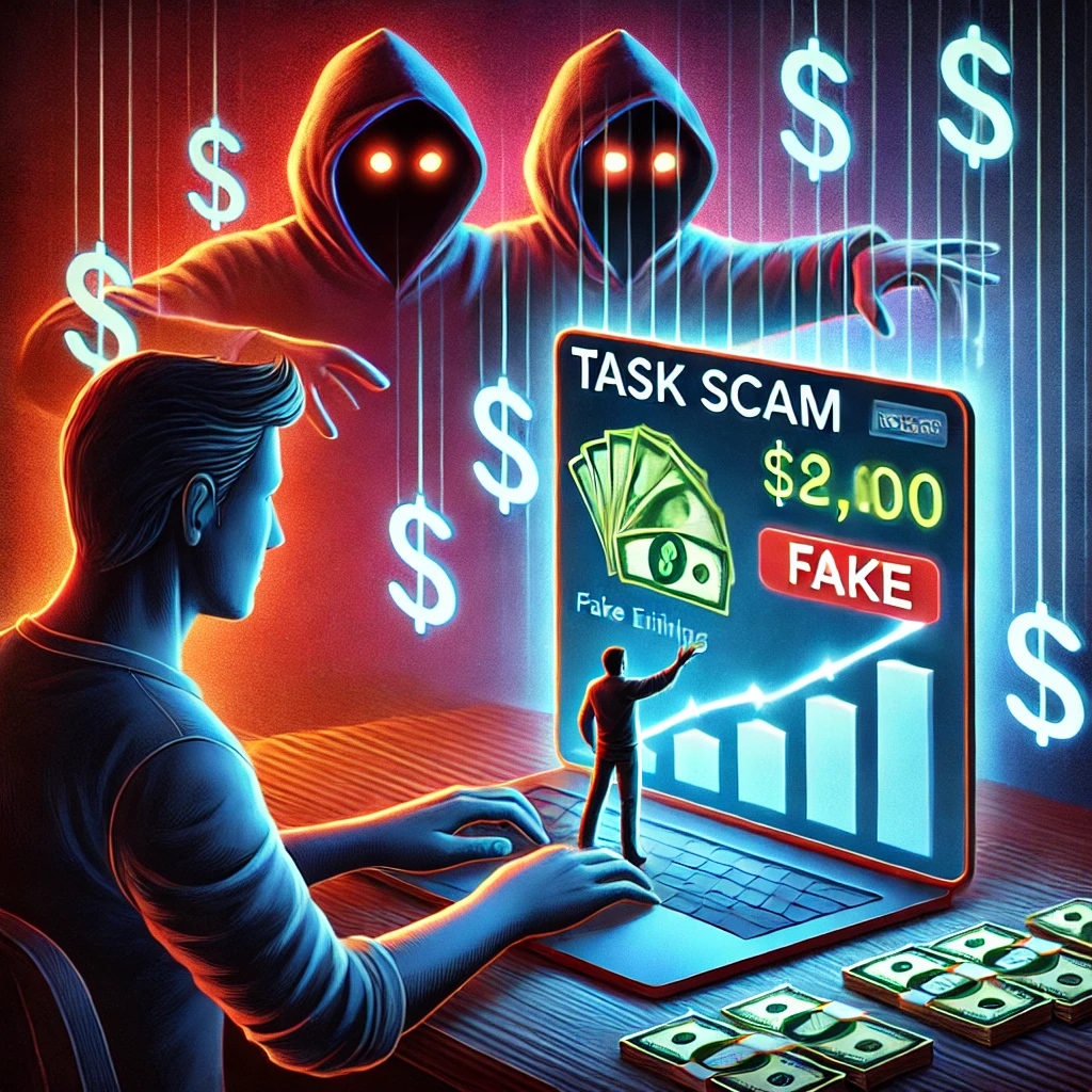 Be aware of task scams